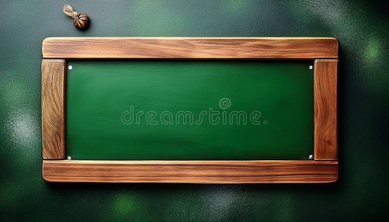 Green Menu Blackboard with Empty Space Stock Illustration ...