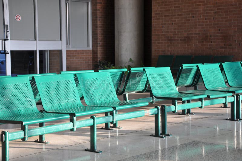 Green metal chairs stock image. Image of contemporary - 37405405