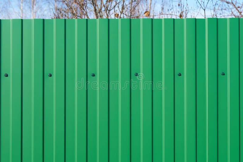 Green metal fence stock photo. Image of outdoors, sunny - 89079818