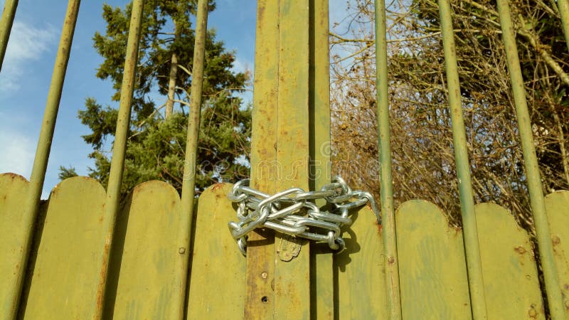 Green metal gates stock image. Image of lightly, white - 65714565