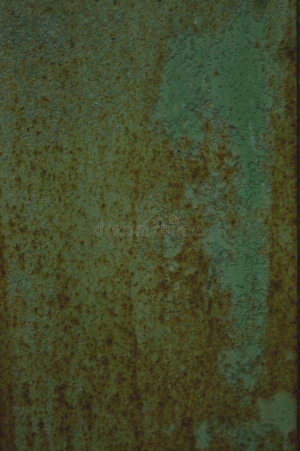 Green Metal Sheet with Rust, with Corrosion Stock Photo - Image of ...