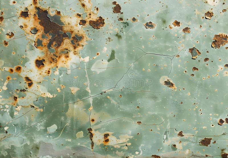 Green Metal Surface with Rust Spots Texture Stock Illustration ...