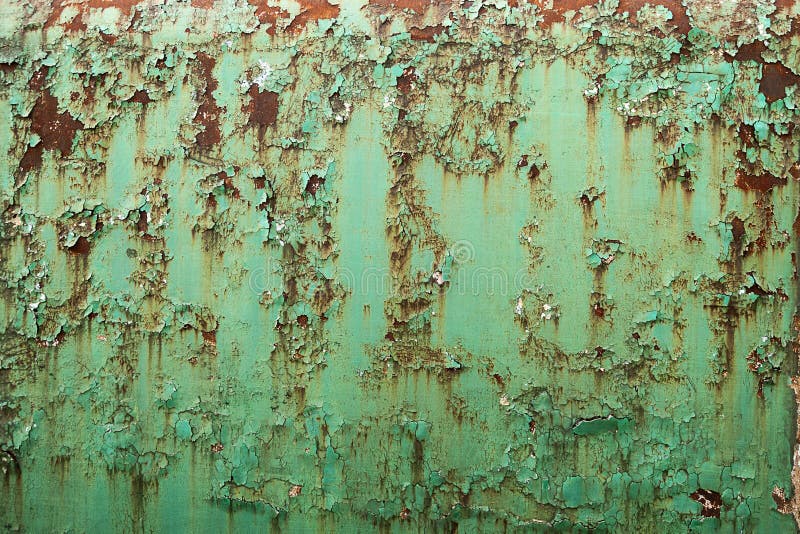Green Metal Texture with Rust Stock Image - Image of grunge, aged ...