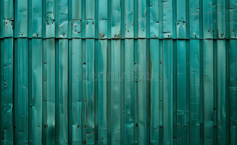 Green Metal Wall Texture with Vertical Slats Stock Illustration ...