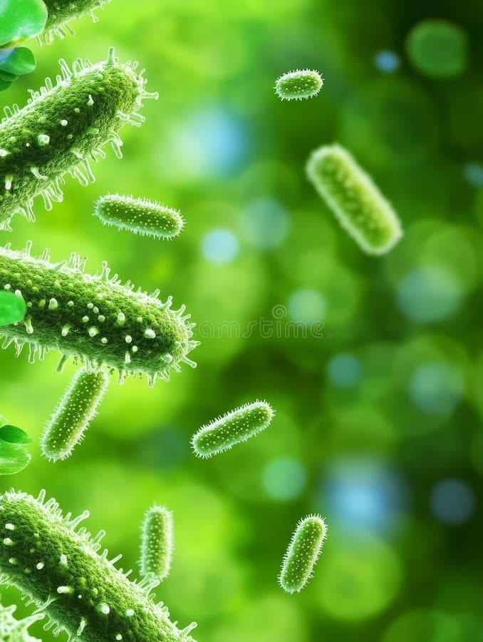 Green Microorganisms Under Nature Light this Image Shows Green ...