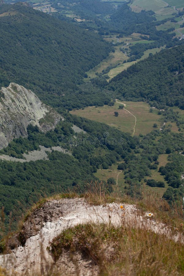 Green Mid-mountain Landscape Under the Sun without Trees Stock Image ...