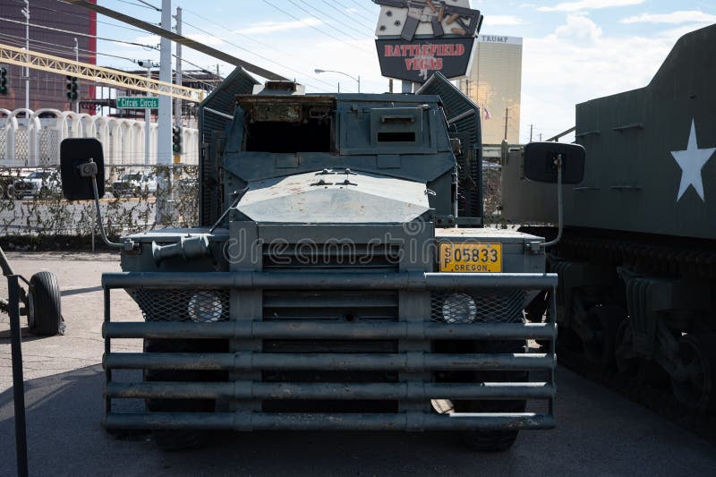 Green Military Armor Truck in a Warehouse Editorial Stock Image - Image ...