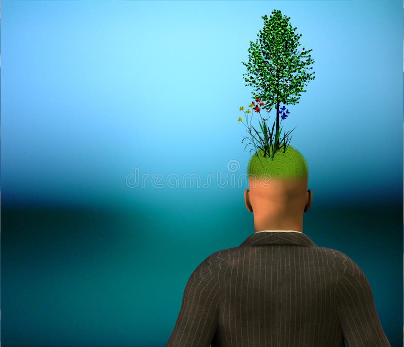 Green Mind stock illustration. Illustration of environmental - 12346273
