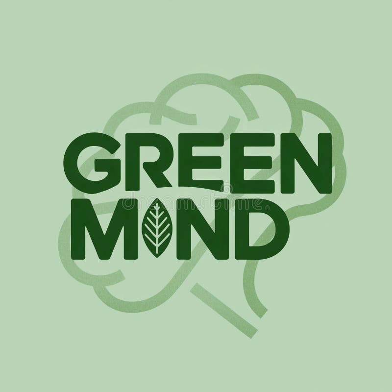 Green Mind: Leaf Shaped Cognitive Concept in Environmental Green Tones ...