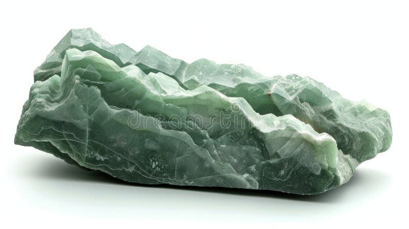Green Mineral Formation Showcasing Layered Textures and Patterns ...