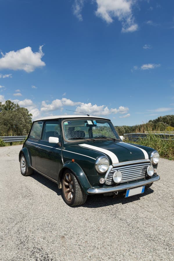 Green Mini Cooper stock photo. Image of limited, rhodes - 58823888