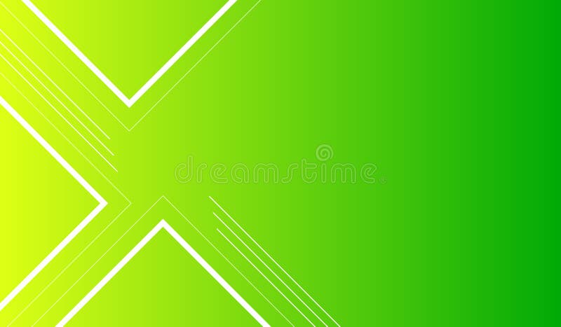 Green Minimal Geometric Background. White Elements with Fluid Gradient ...