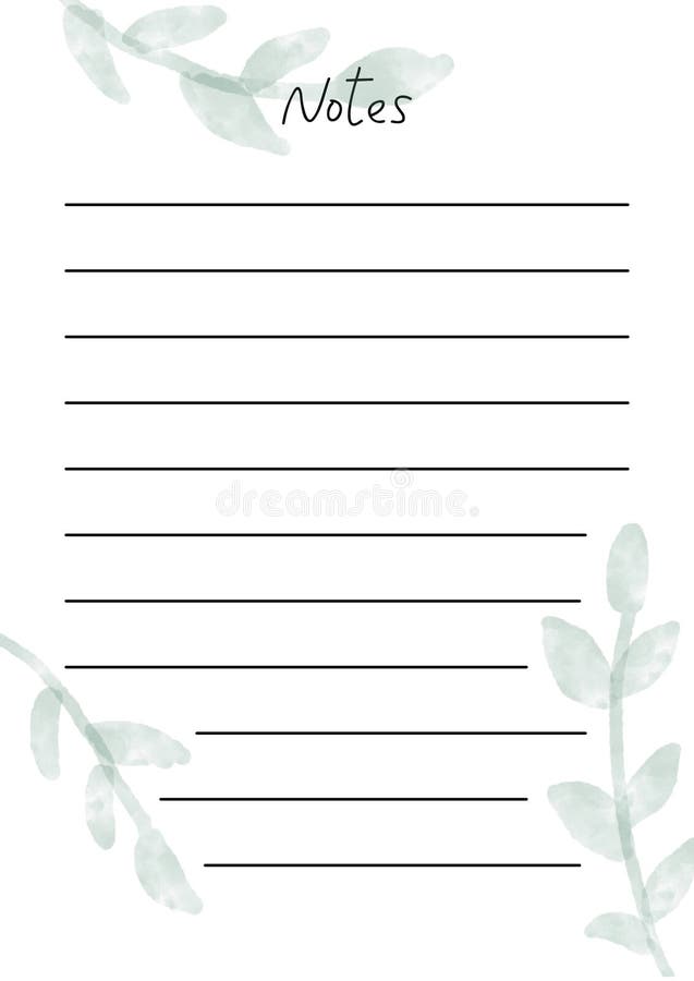 Notes Paper Templates in Colorful Template Stock Illustration ...