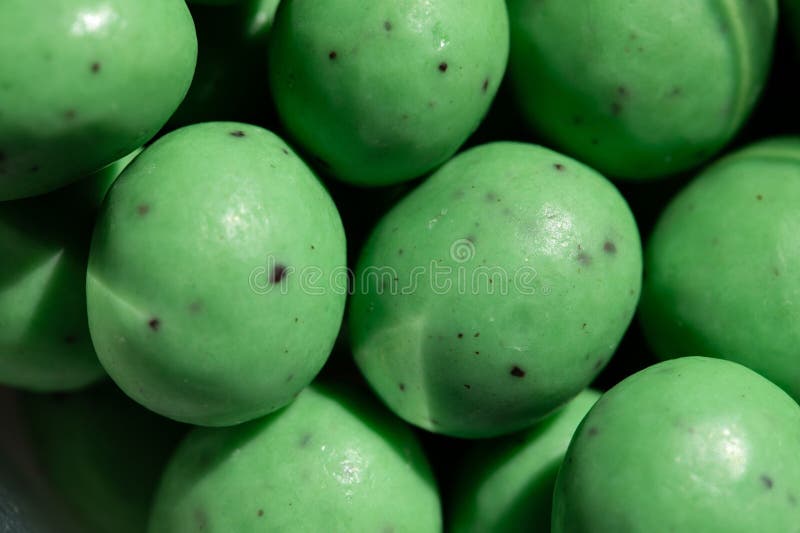 Green Mint Chocolate Espresso Balls Stock Photo - Image of sweet, close ...