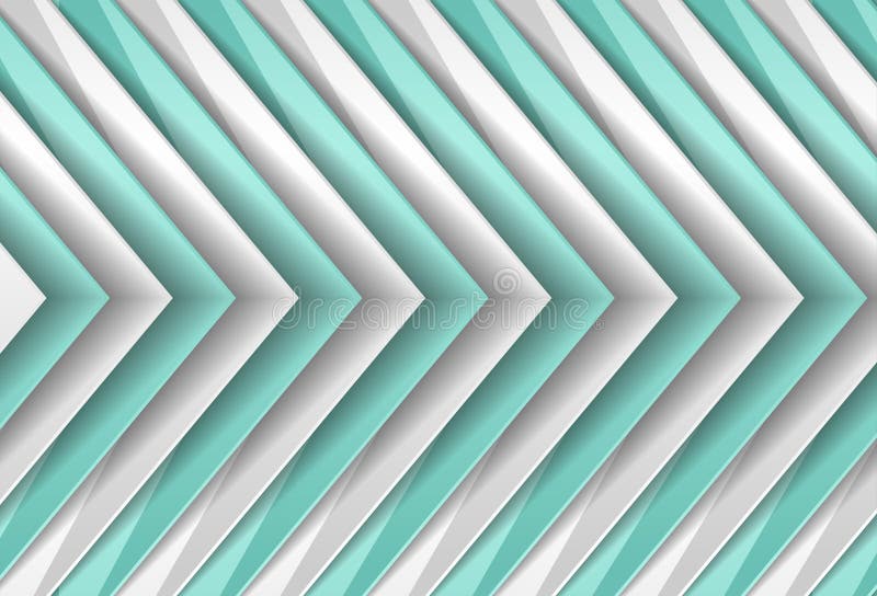 Green Mint and Grey Tech Paper Arrows Abstract Background Stock Vector ...