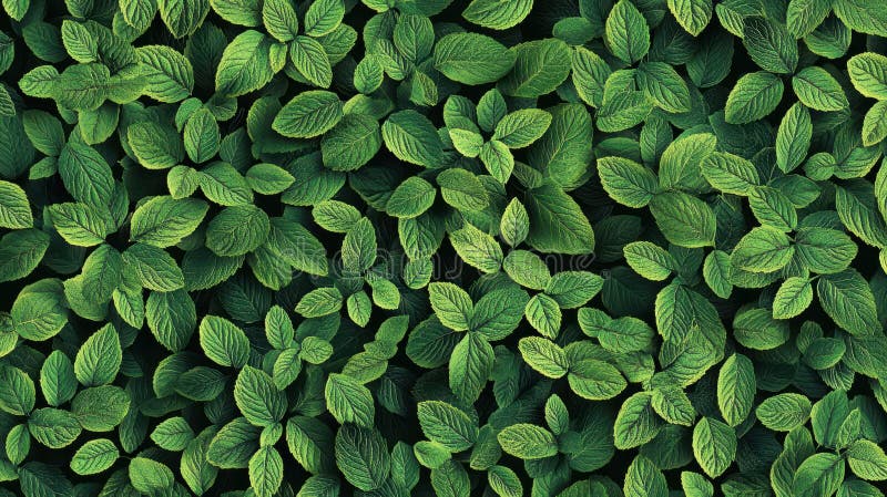 Green Mint Leaf Pattern for Nature Concept Ecology Inspired Design with ...
