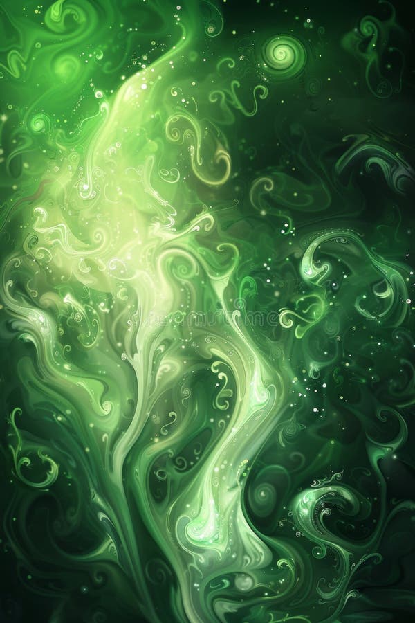 A Green and Mint Wave Background Stock Image - Image of elegance ...