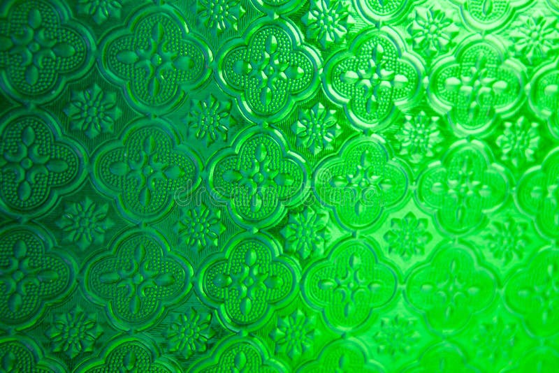 Green Mirror Window Glass Thai Style Background Texture Stock Image ...