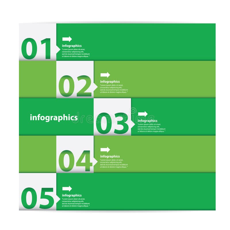 Green Modern Flat Design Infographics Stock Vector - Illustration of ...