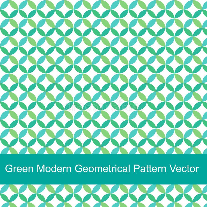 Green Modern Geometrical Pattern Vector Stock Vector - Illustration of ...