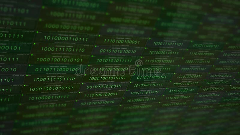 Modern Application Code On The Abstract Computer Screen Animation 2473