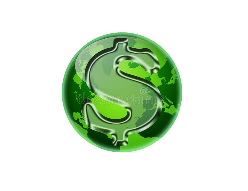 Green Money stock illustration. Illustration of ball - 14192867