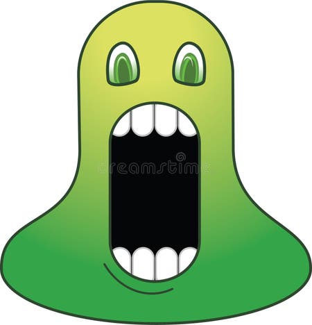 Green Monster stock vector. Illustration of fantasy, character - 6045729