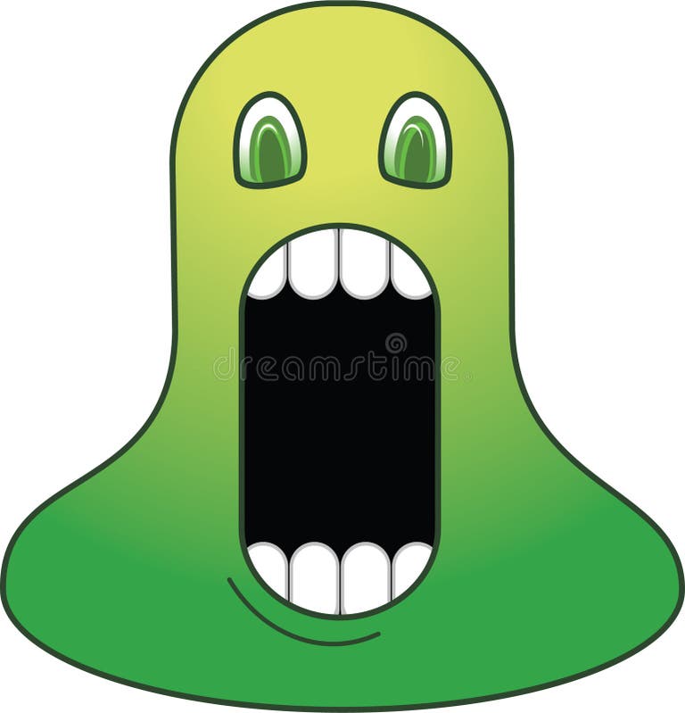 Green Screaming Monster Stock Illustrations – 299 Green Screaming ...