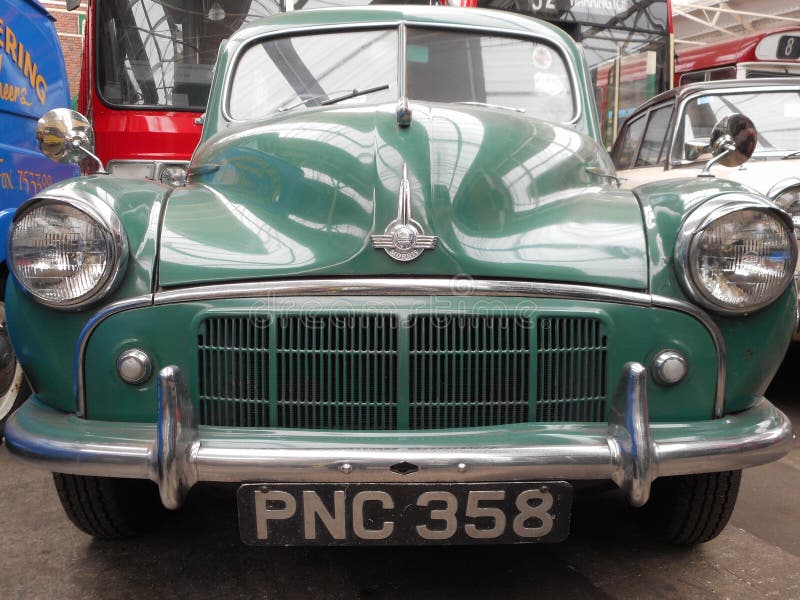 Green Morris car editorial photography. Image of museum - 54344902