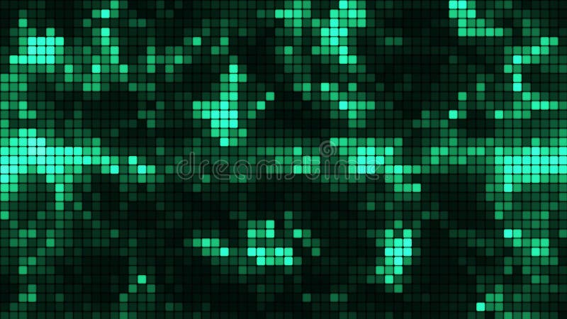 Green Mosaic Background in Technology Concept. Abstract Multicolored ...
