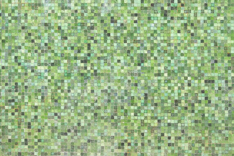 Green Mosaic Wall Background Texture Stock Image - Image of tile ...