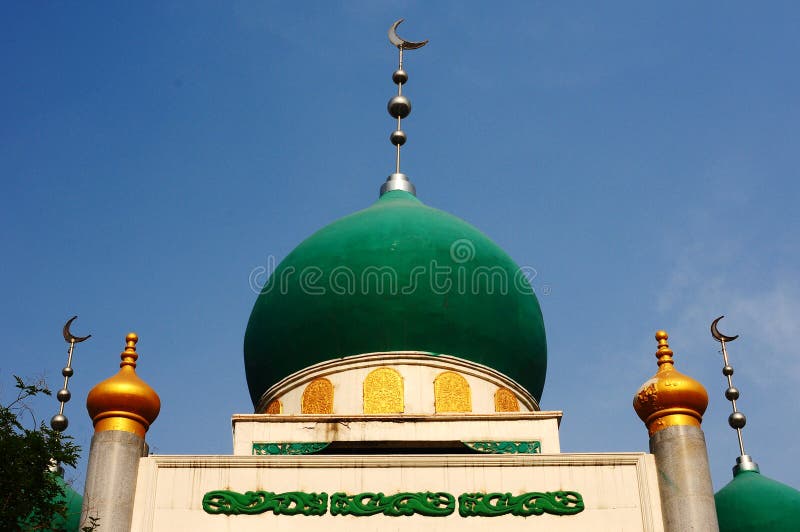 Islam Mosque on Cloud Sky stock image. Image of building - 35080491