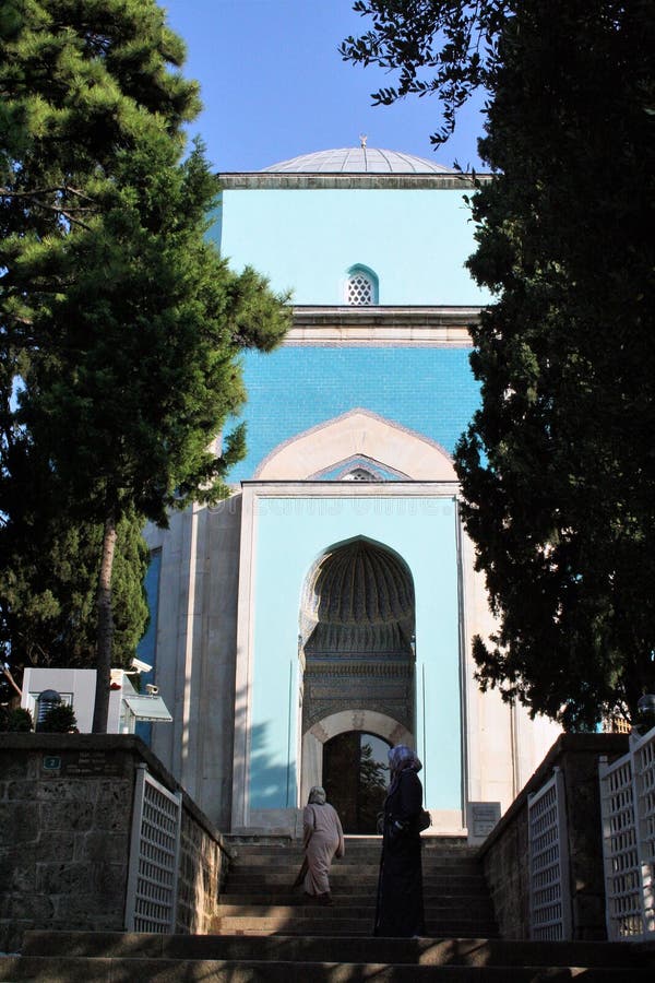 The green mosque at Bursa editorial photo. Image of tile - 83125141