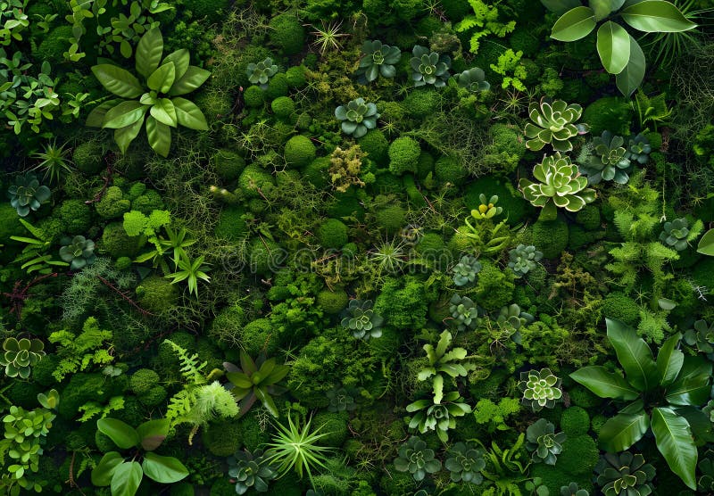 Green Moss Background Texture - Forest Floor Greenery Stock ...