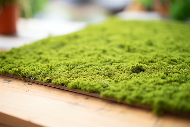 Green Moss Mat Used for Covering Topiary Frame Stock Photo - Image of ...