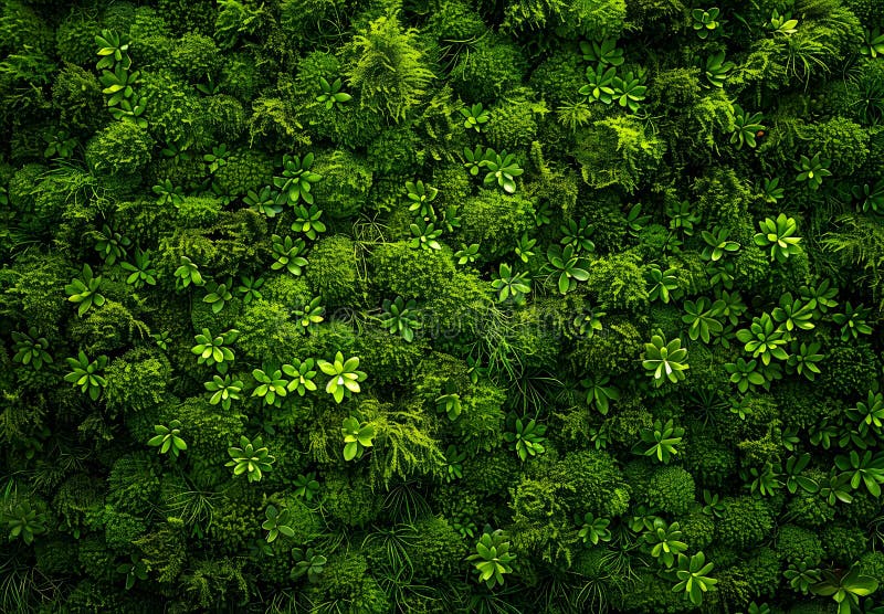 Green Moss Texture Background for Design Stock Illustration ...