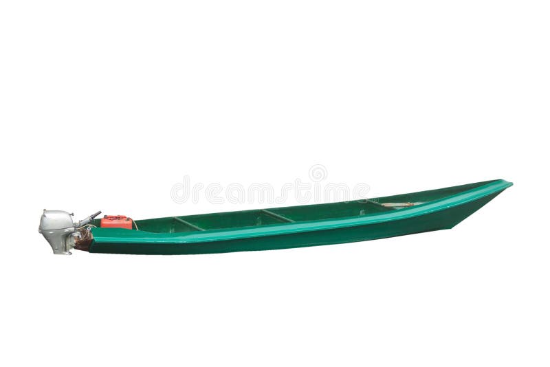 Green motor boat. stock photo. Image of color, dirty - 122931232