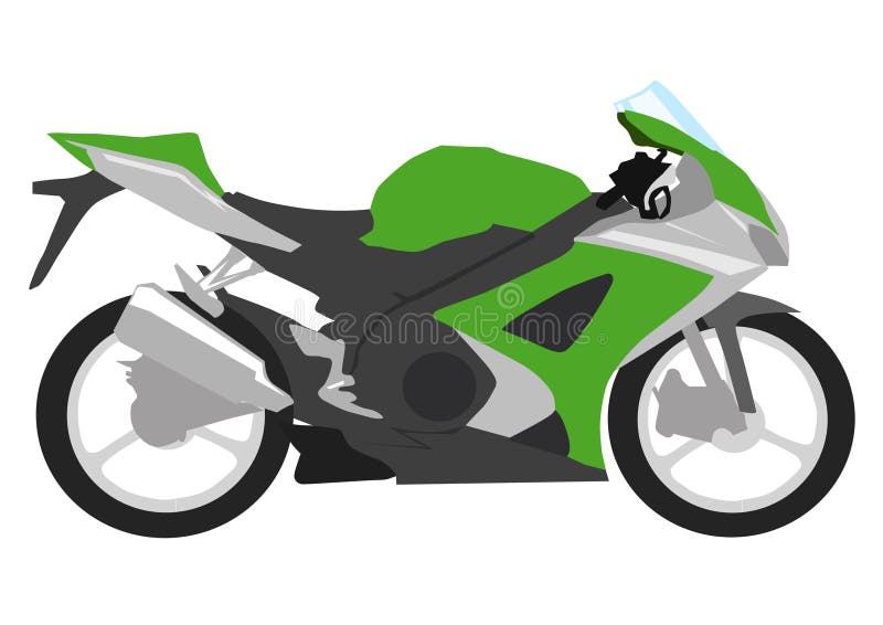 Sports Bike. Vector Illustration Decorative Design Stock Vector ...
