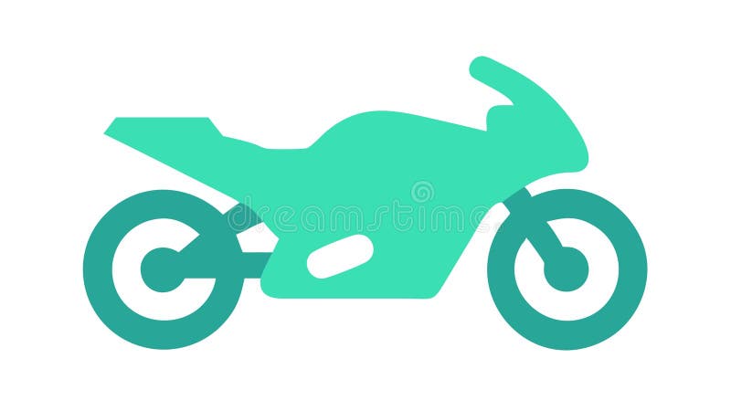 Green Motorcycle Icon, Transportation and Biking Vector, Vector Design ...