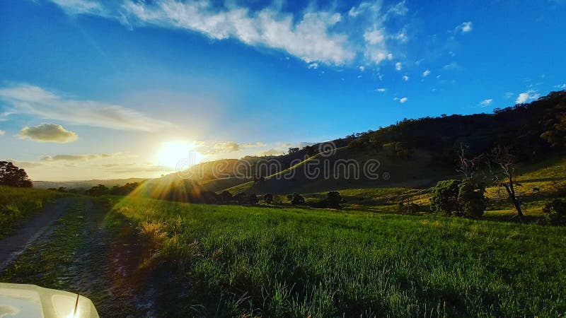 Green Mount landscape stock photo. Image of field, grass - 224854690