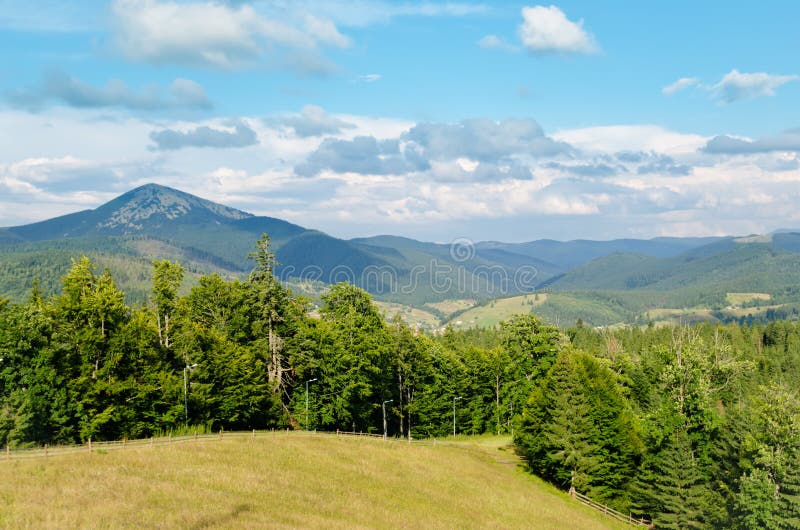 Green mountain landscape stock photo. Image of blue, nature - 20676050