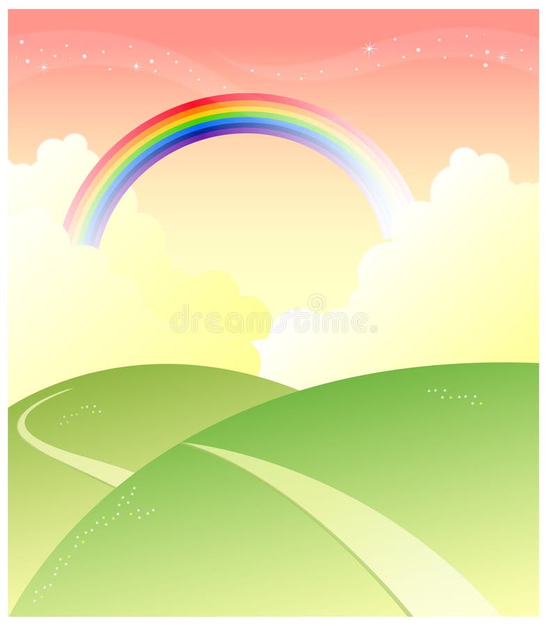 Pathway Rainbow Stock Illustrations – 237 Pathway Rainbow Stock ...