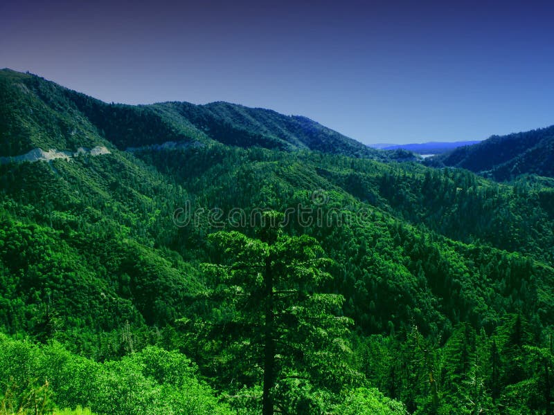 Green Mountains and Night Fall Stock Photo - Image of fall, green: 3443222