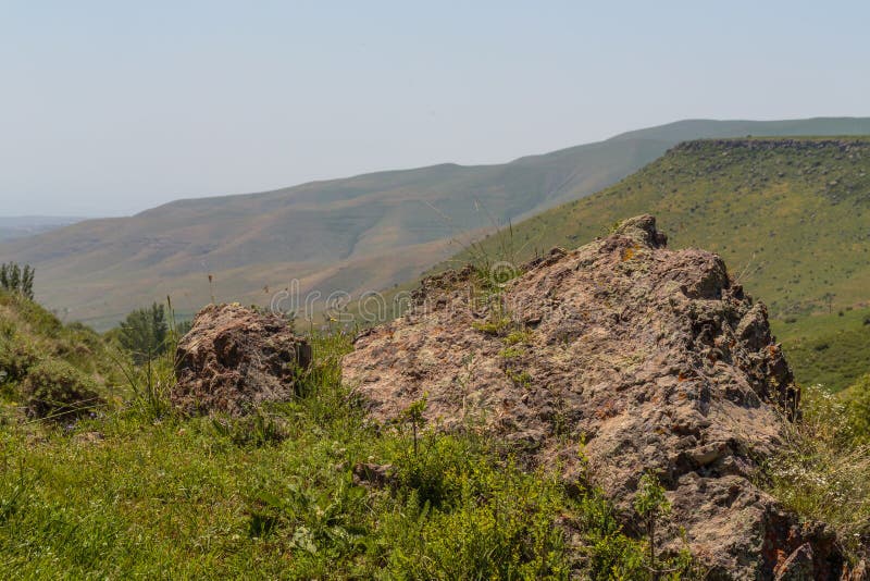 Green Mountains with Vegetation in Summer Daytime Stock Photo - Image ...