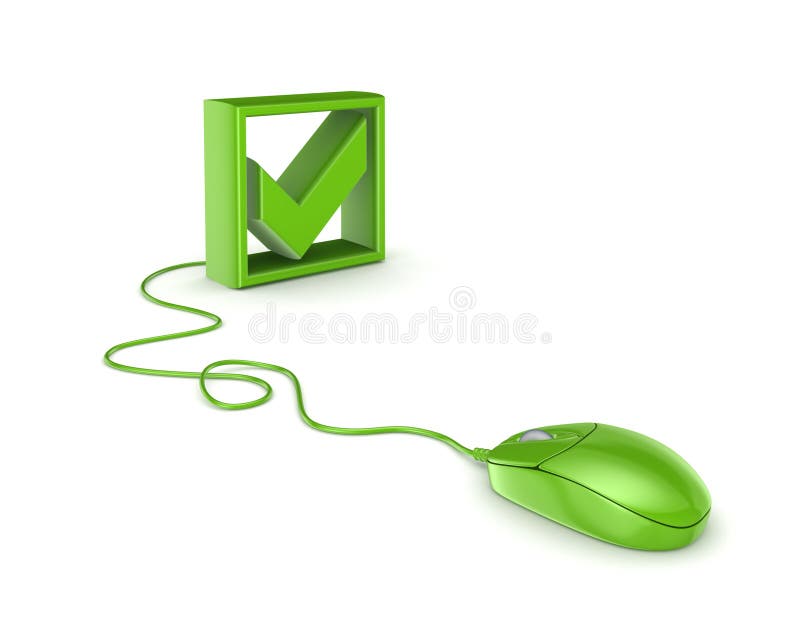 Green computer mouse stock photo. Image of isolated, click - 6874736