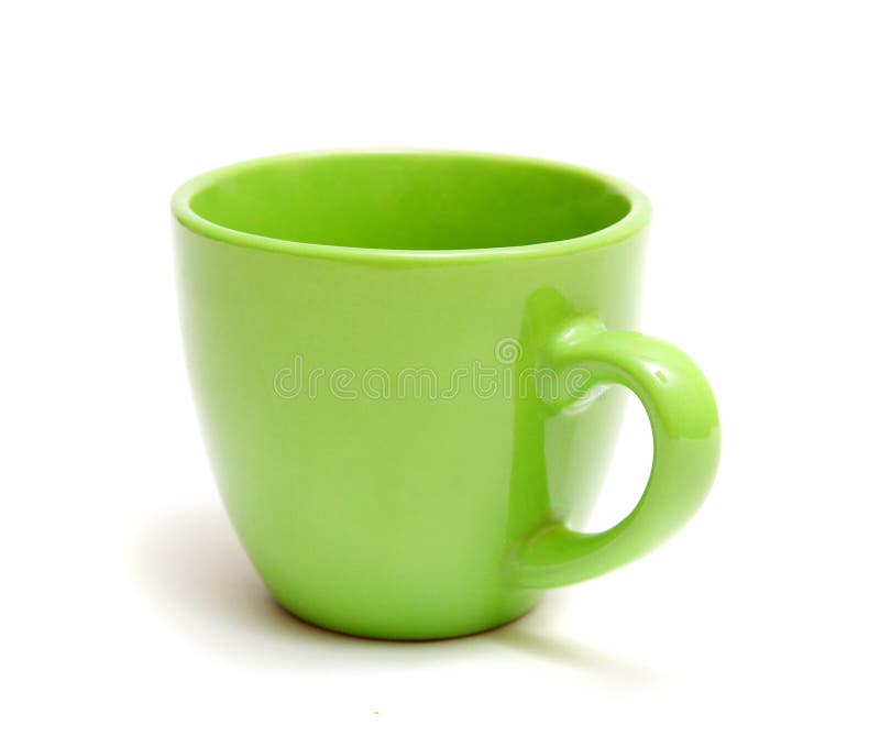 Green mug from coffee stock photo. Image of shadow, white - 7662054