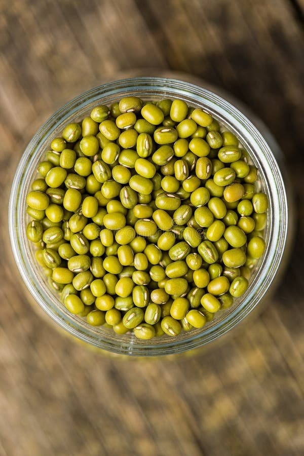 Green mung beans stock image. Image of close, glass - 150164873