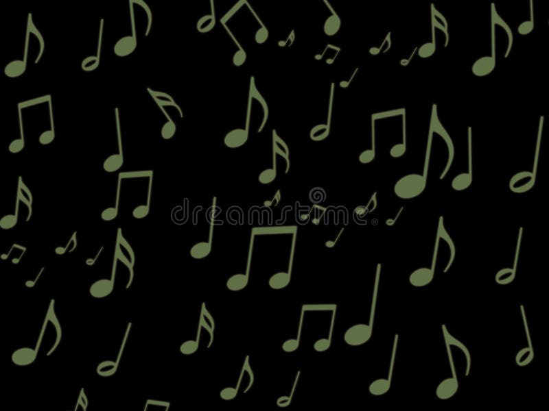 Green Musical Notes Pattern Stock Vector - Illustration of musical ...