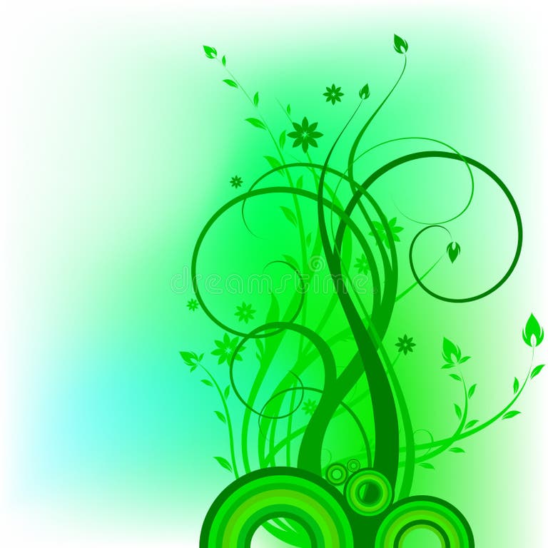 Green_natural_pattern stock vector. Illustration of elegance - 8174449