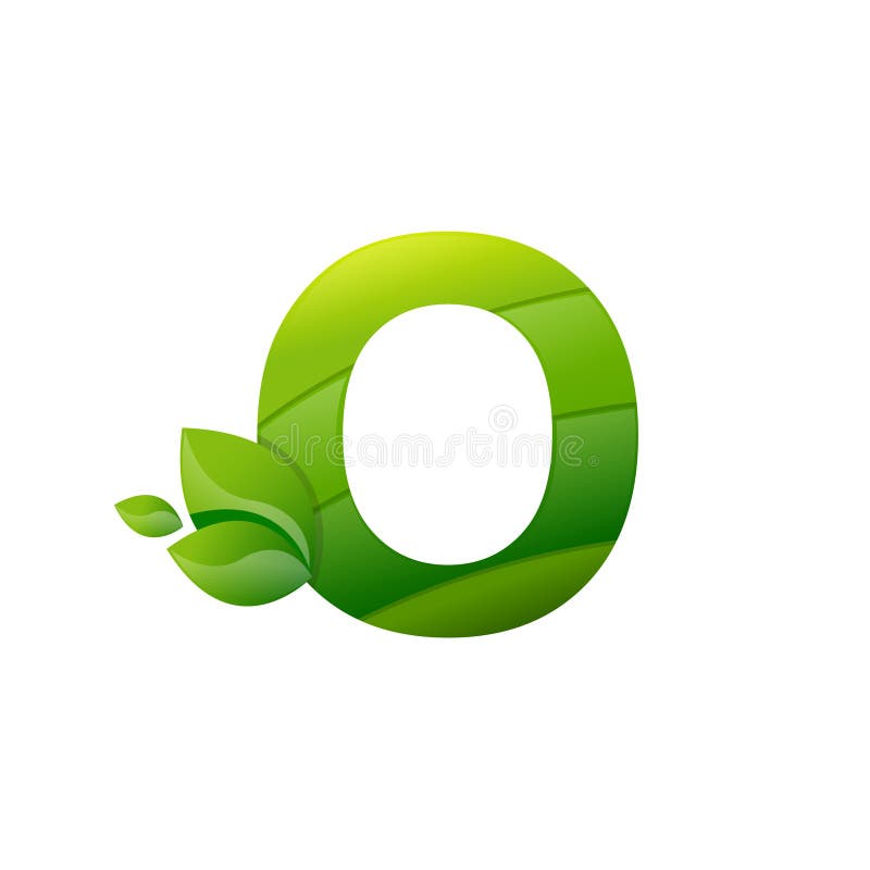 Letter O Leaf Nature Logo Icon Vector Stock Vector - Illustration of ...